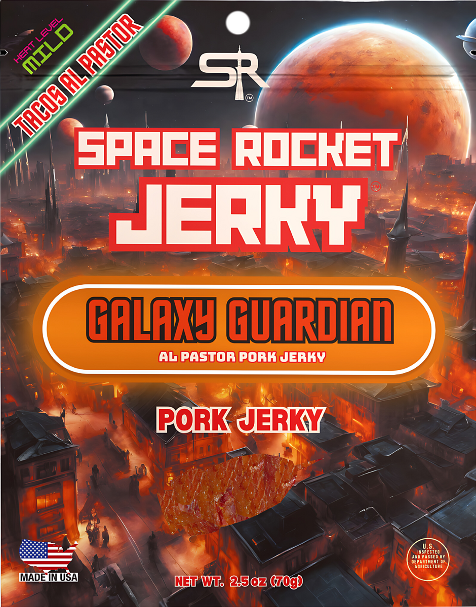 Space Rocket Jerky - Galaxy Guardian - Tacos Al Pastor Pork (SNG10) – Sweets and Geeks