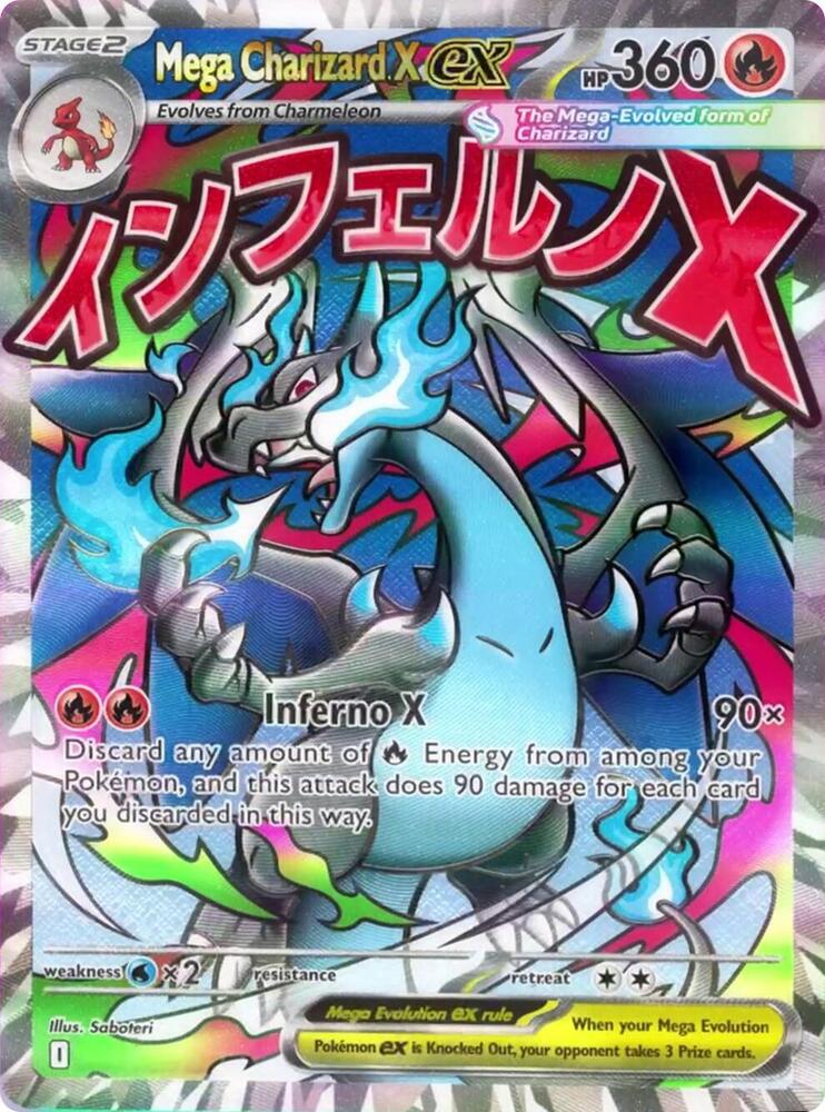 Mega Charizard X ex - 023 - Mega Evolution Promo – Sweets and Geeks