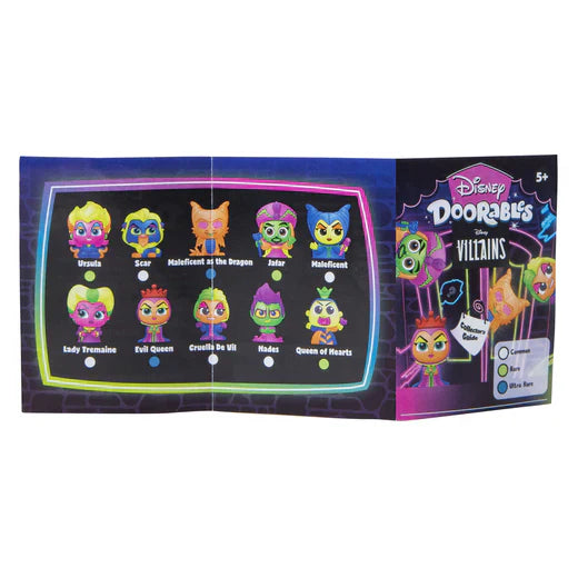 Disney Villains Blacklight Doorables Blind Bags Disc Sweets And Geeks