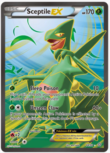 Sceptile EX (84 Full Art) XY - Ancient Origins # 84/98 – Sweets and Geeks