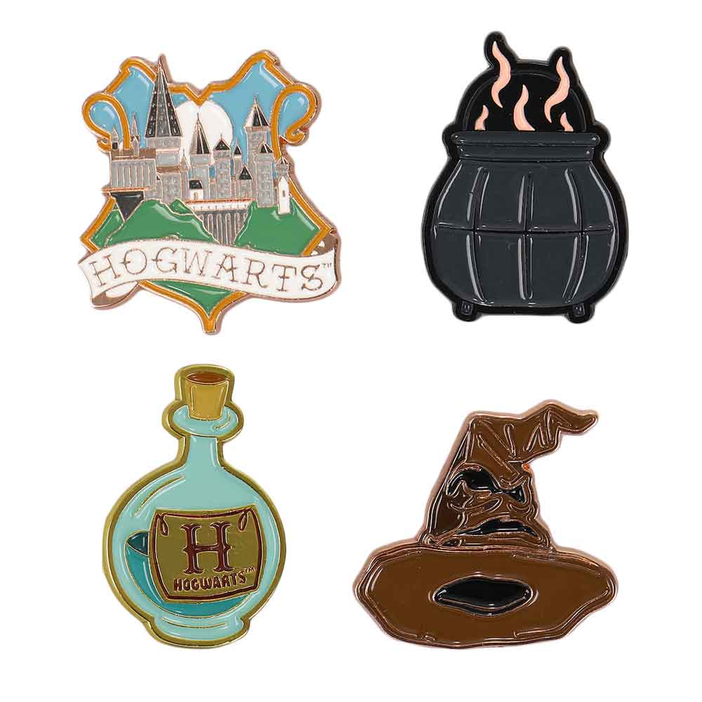 Harry Potter Hogwarts School of Witchcraft & Wizardry Icon Lapel Pins ...