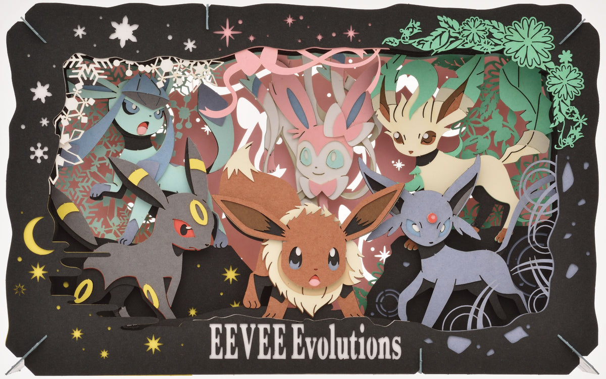 PK-L02 Eevee Evolutions 2 "Pokemon" Ensky Paper Theater – Sweets and Geeks