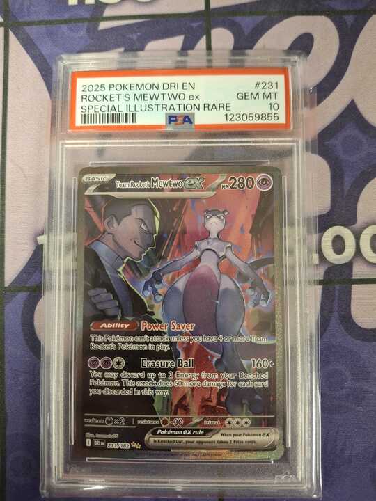 Team Rocket's Mewtwo ex - 231/182 - SV10: Destined Rivals (PSA Graded ...
