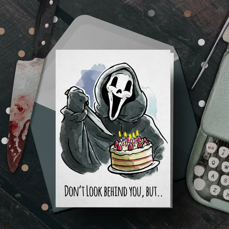 Don't Look - Scream Birthday Card – Sweets and Geeks