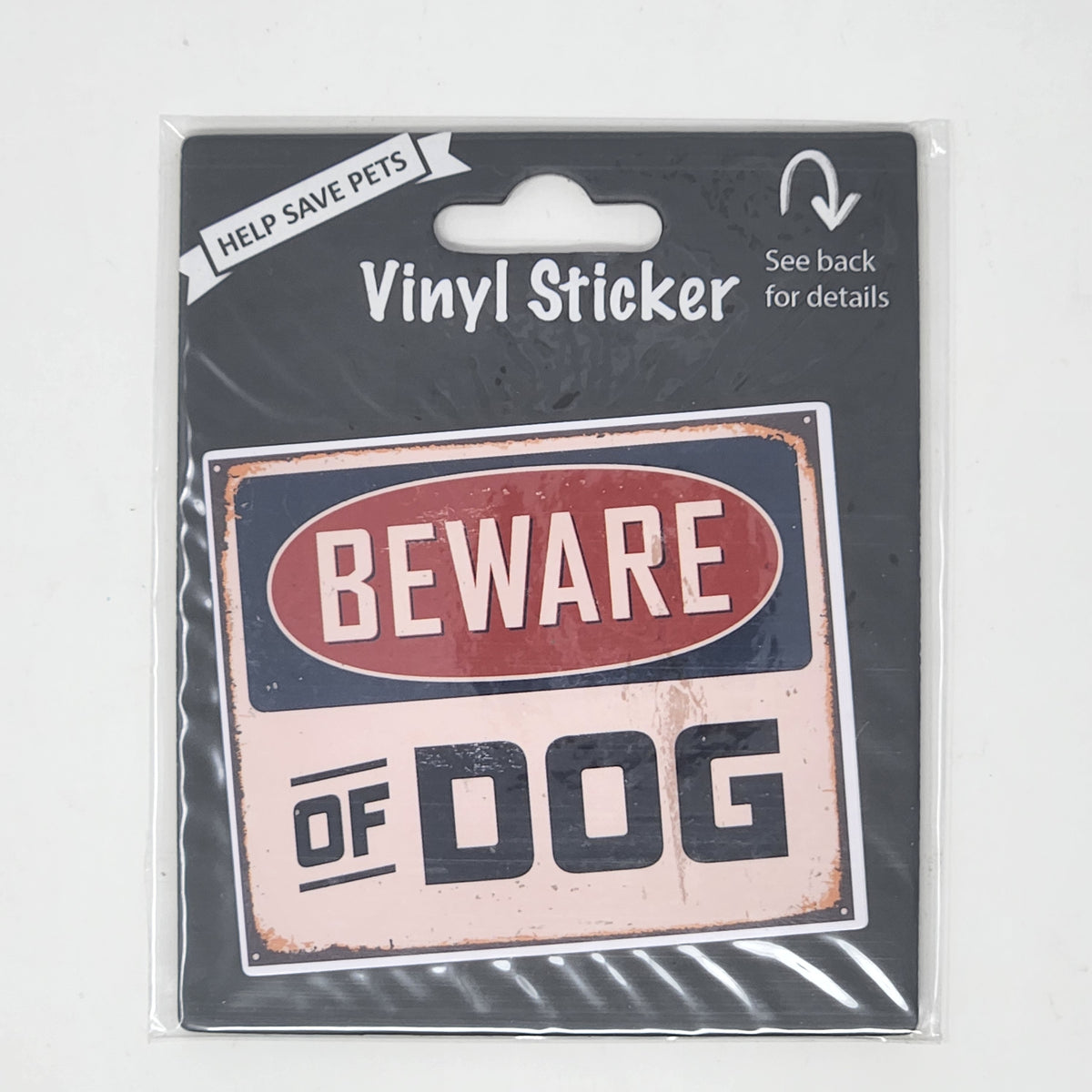 Beware of Dog, Vinyl Sticker – Sweets and Geeks