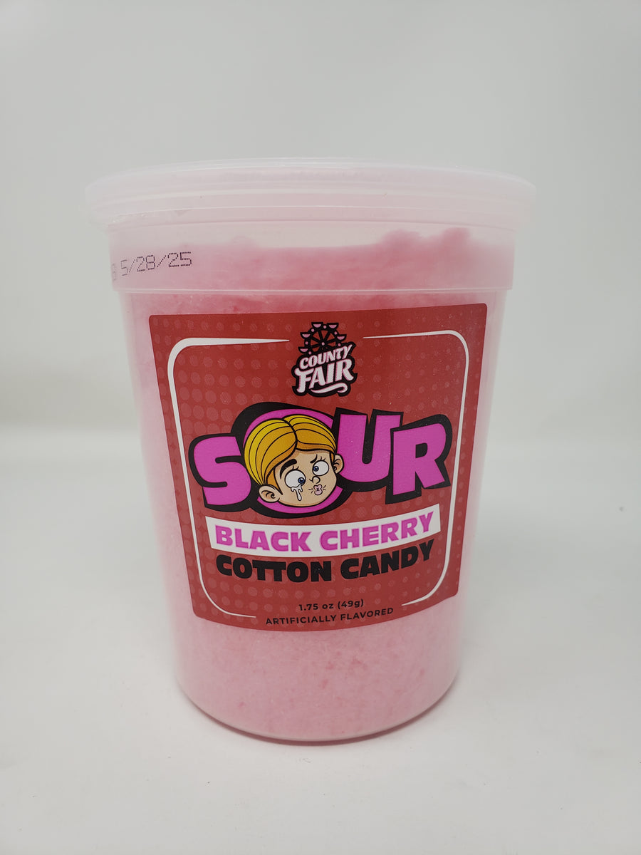 County Fair Original Cotton Candy- Sour Black Cherry – Sweets and Geeks