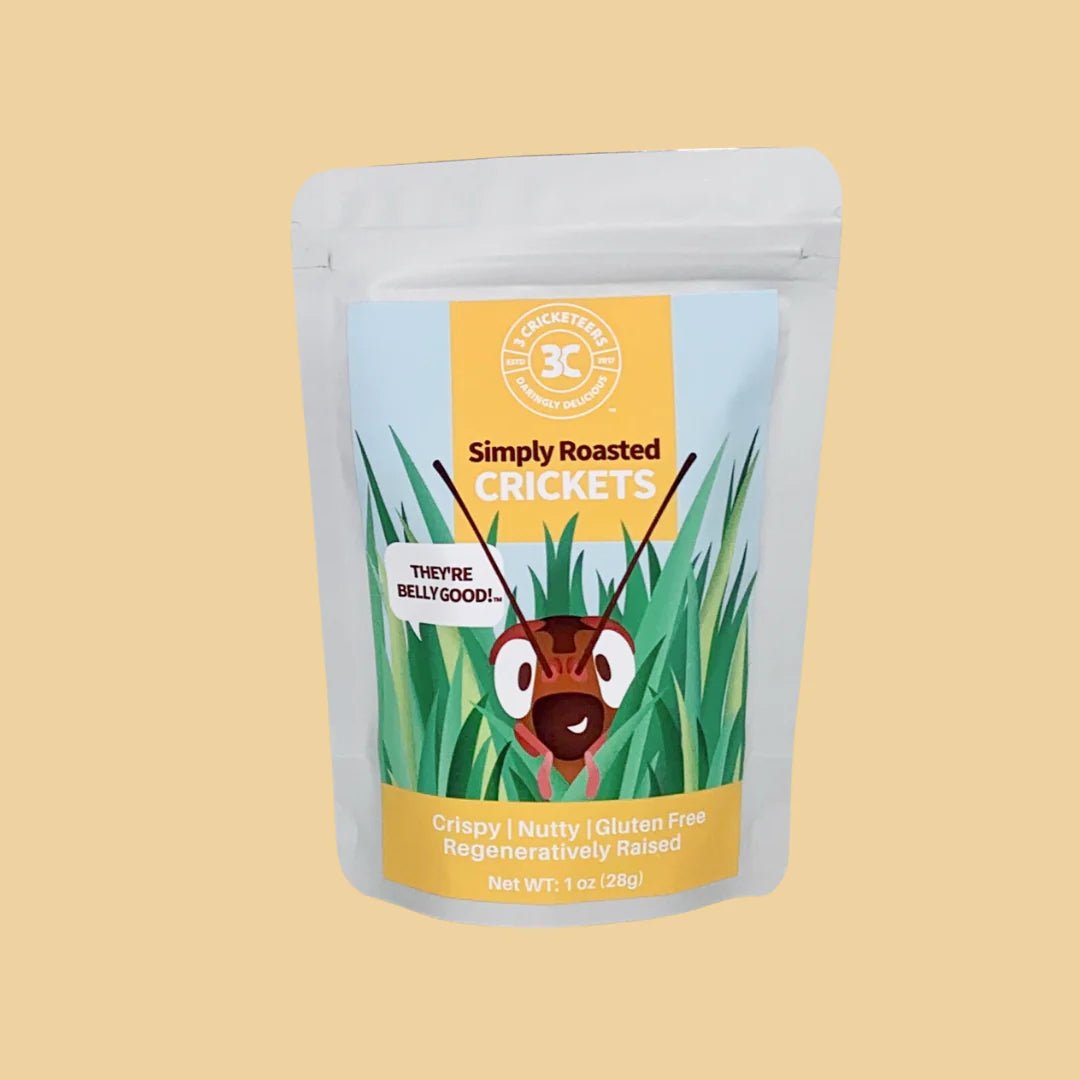 3 Cricketeer's Simply Roasted Crickets 28g – Sweets and Geeks