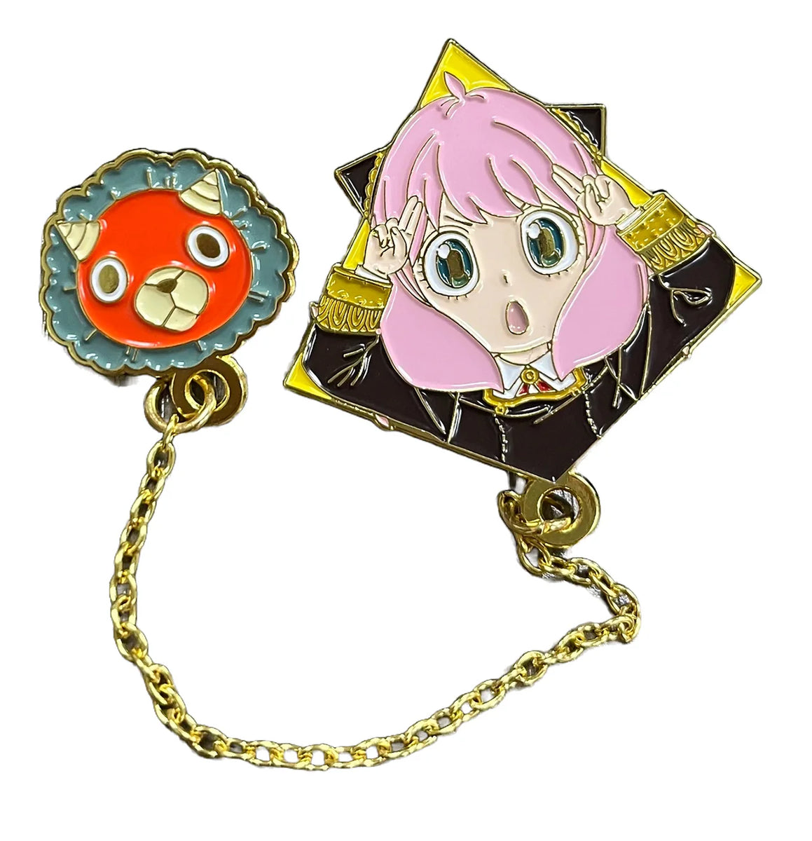 SPY X FAMILY - ANYA & CHIMERA PIN WITH CHAIN – Sweets and Geeks