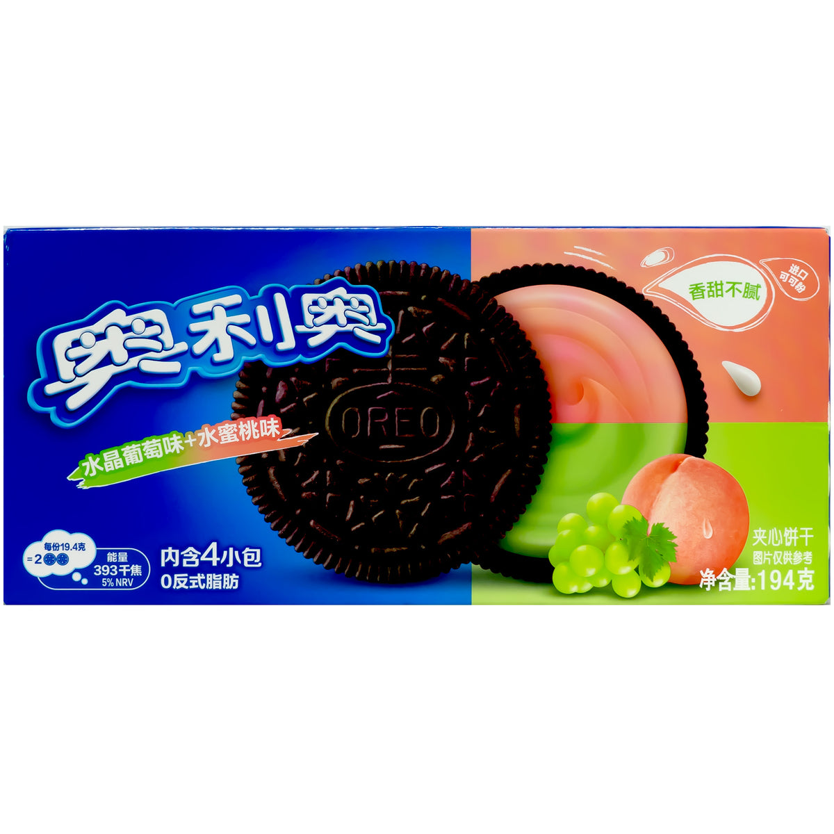 Oreo Sandwich Cookies Muscat and Peach Cream 194g (SNG24-6) – Sweets ...