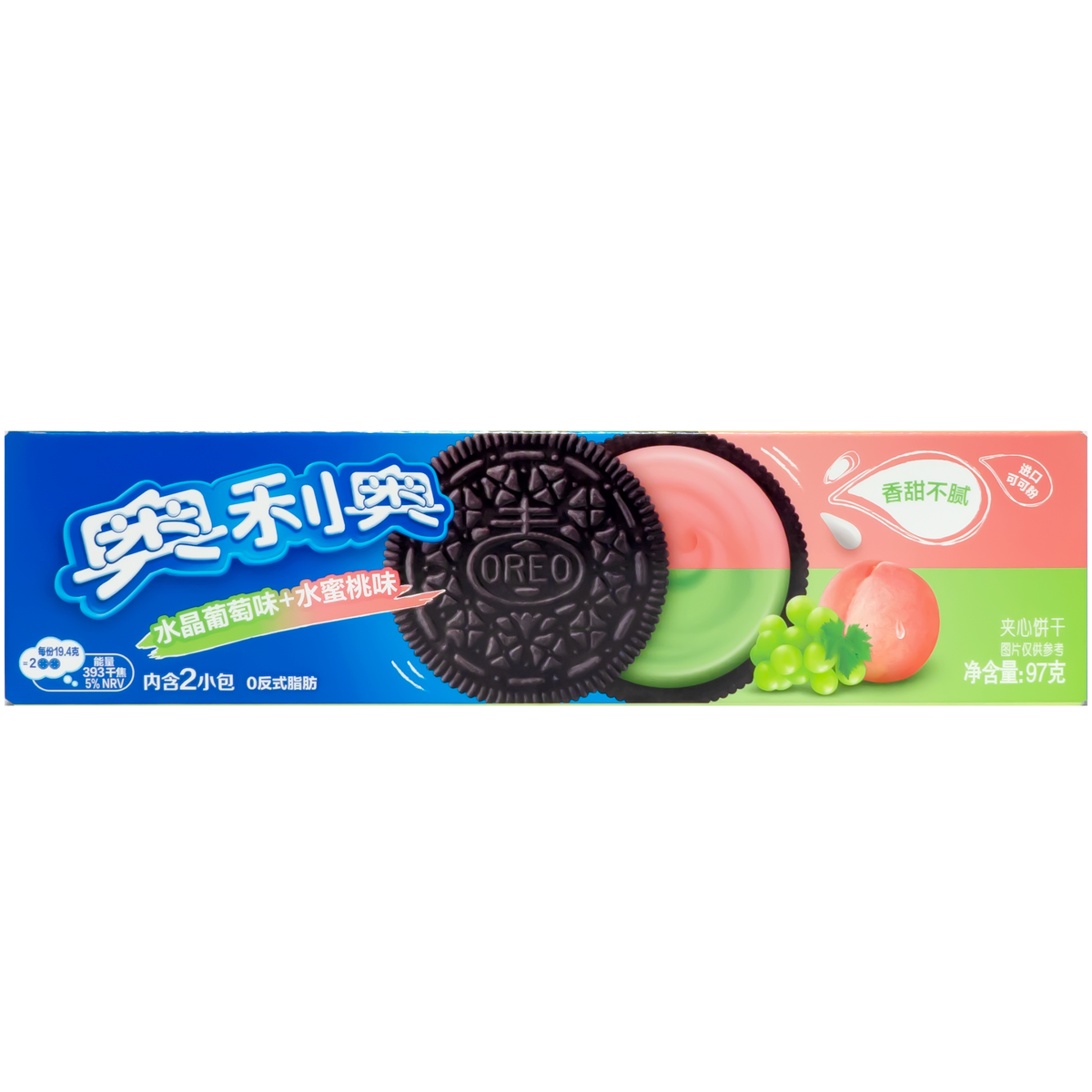 Oreo Sandwich Cookies Muscat and Peach Cream 97g (SNG24-6) – Sweets and ...