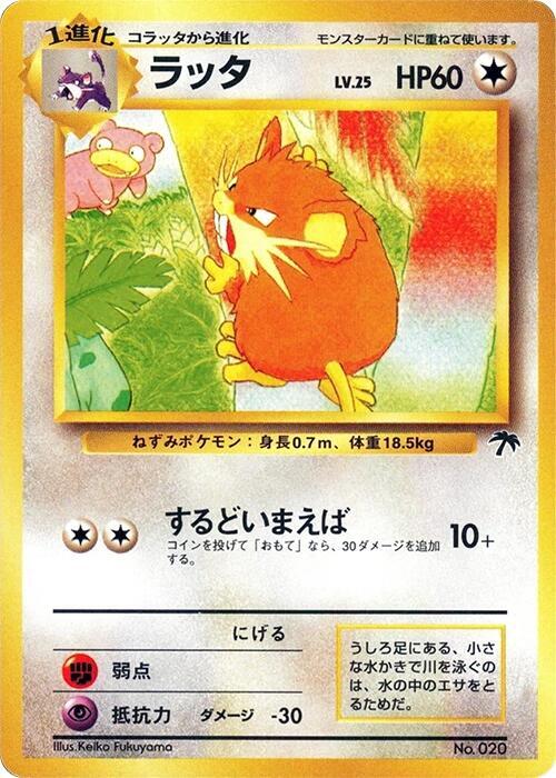 Raticate - Southern Island - No. 020 - JAPANESE – Sweets and Geeks
