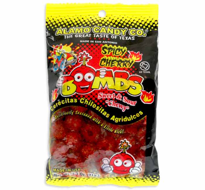 Alamo Spicy Cherry Bombs Peg Bag - 2.5oz – Sweets and Geeks