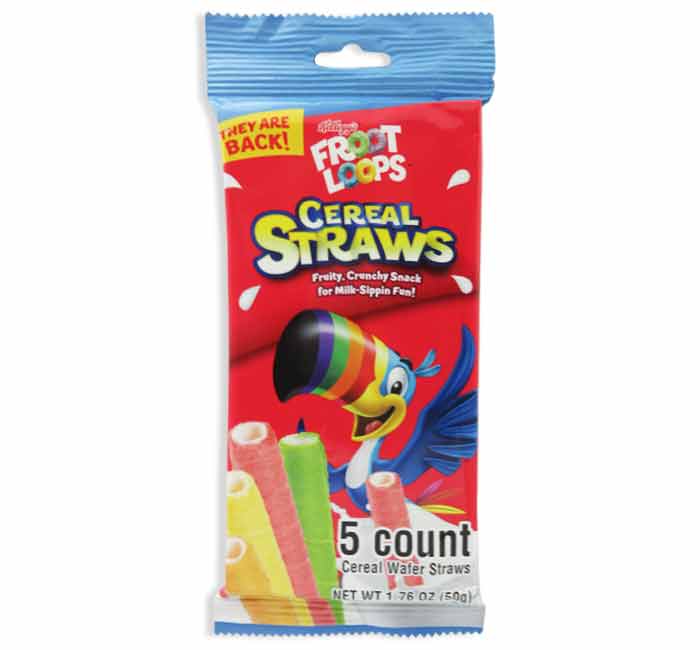 Froot Loops Cereal Straws - 1.76oz 5ct Peg Bag (SNG13) – Sweets and Geeks