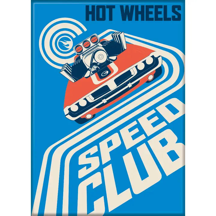 Hot Wheels - Speed Club Blue Magnet (OOS) – Sweets and Geeks