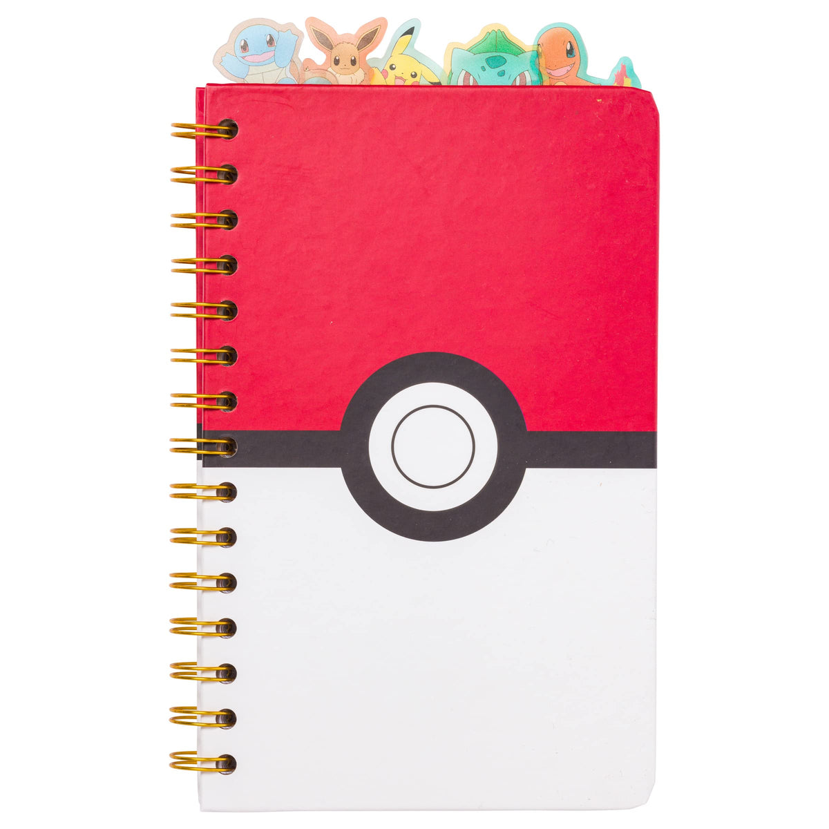 Pokemon Pokeball Starters 8" x 5" Spiral Tabbed Notebook – Sweets and Geeks