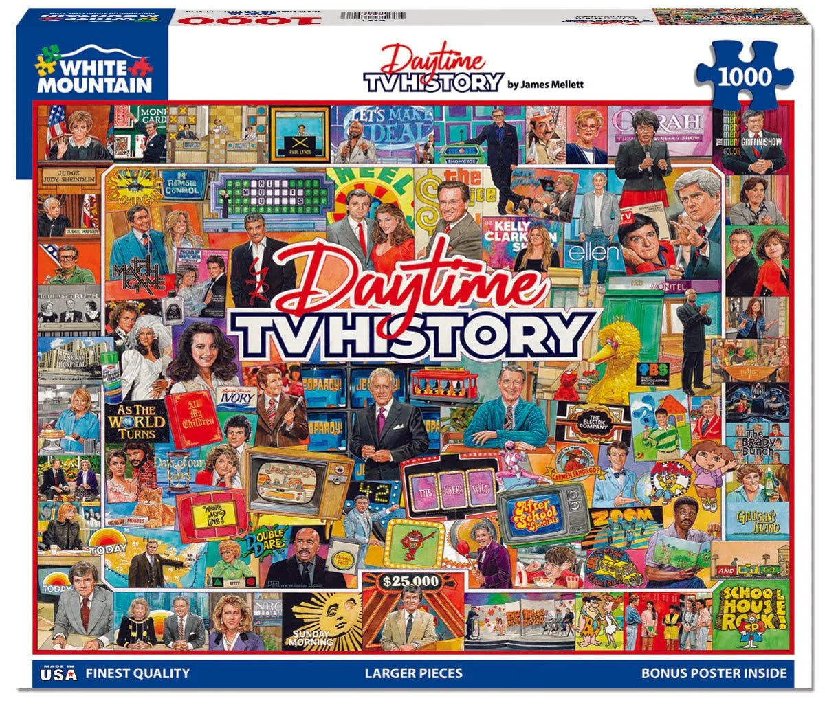 Daytime TV History - 1000 Piece Jigsaw Puzzle – Sweets and Geeks