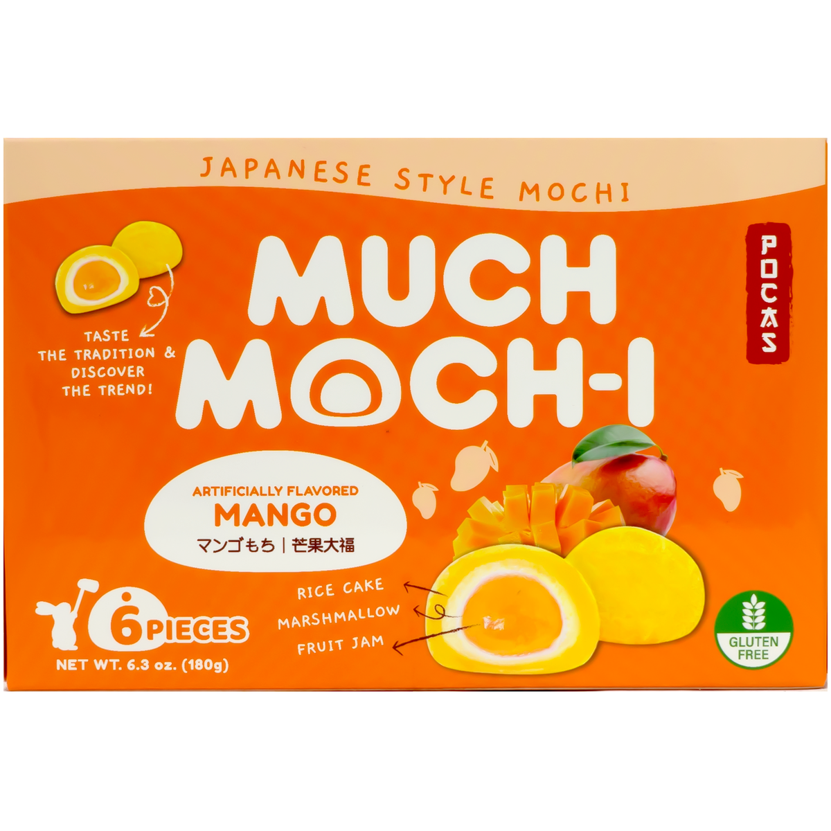 POCAS Much Mochi Mango Flavor 180g – Sweets and Geeks