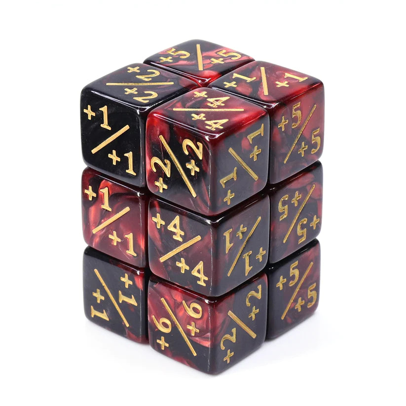 Scarlet Twilight Counter Dice Set – Sweets and Geeks