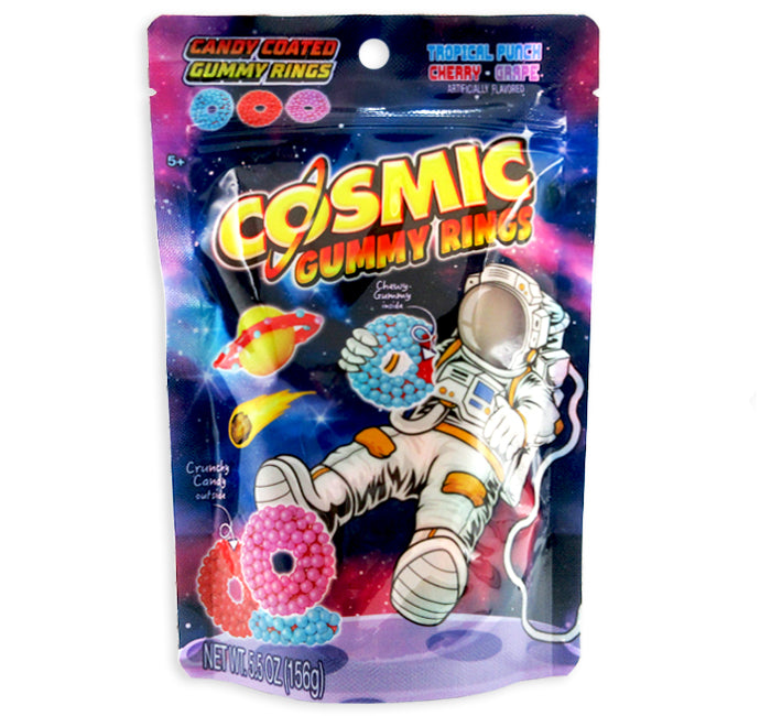 Cosmic Candy-Coated Gummy Rings Peg Bag - 5.5oz (SNG8) – Sweets and Geeks