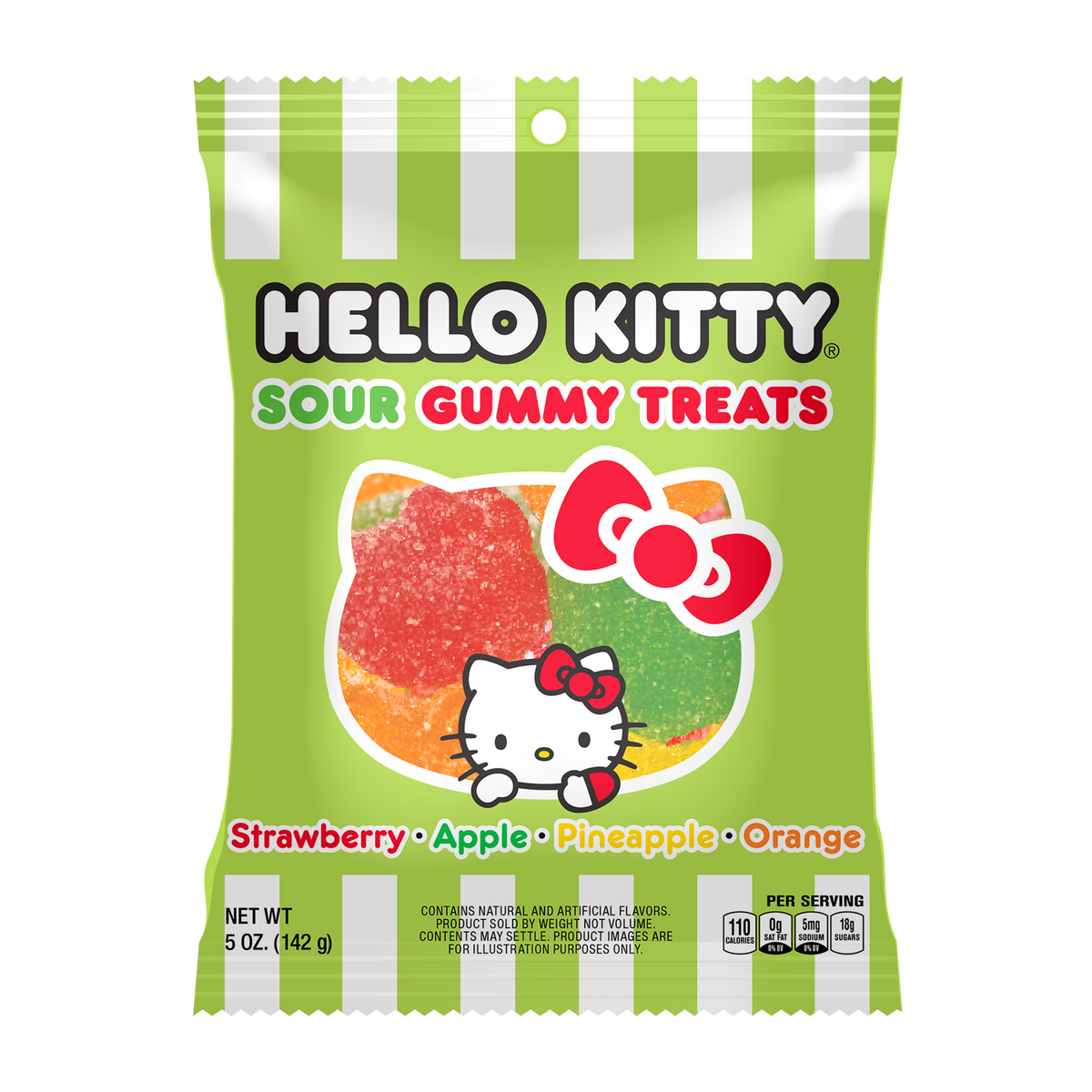 Hello Kitty Sour Gummi Treats 5oz Peg Bag – Sweets and Geeks