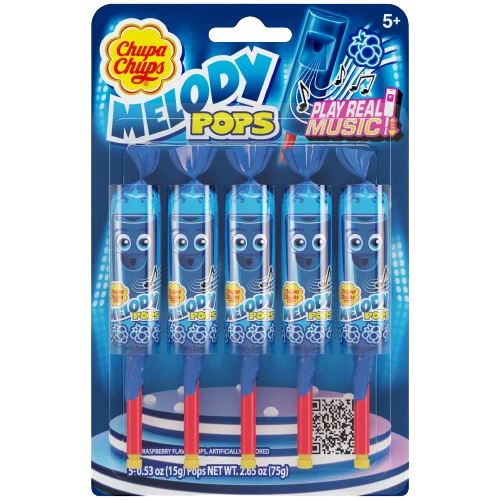 Chupa Chups Melody Pops 5pk Blue Raspberry 2.6oz – Sweets and Geeks