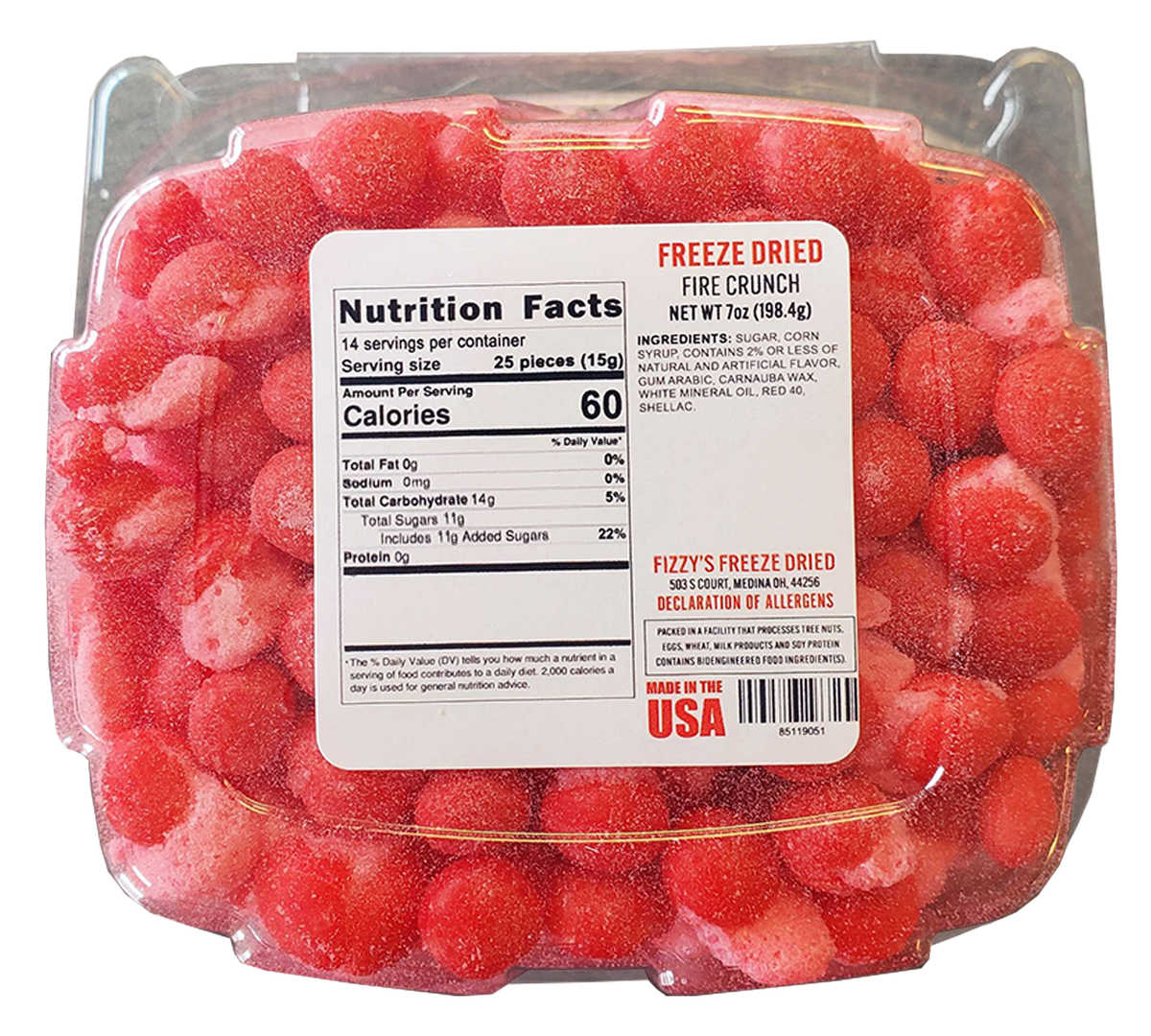 Freeze Dried Fire Crunch Cinnamon Flavored Candy – Sweets and Geeks