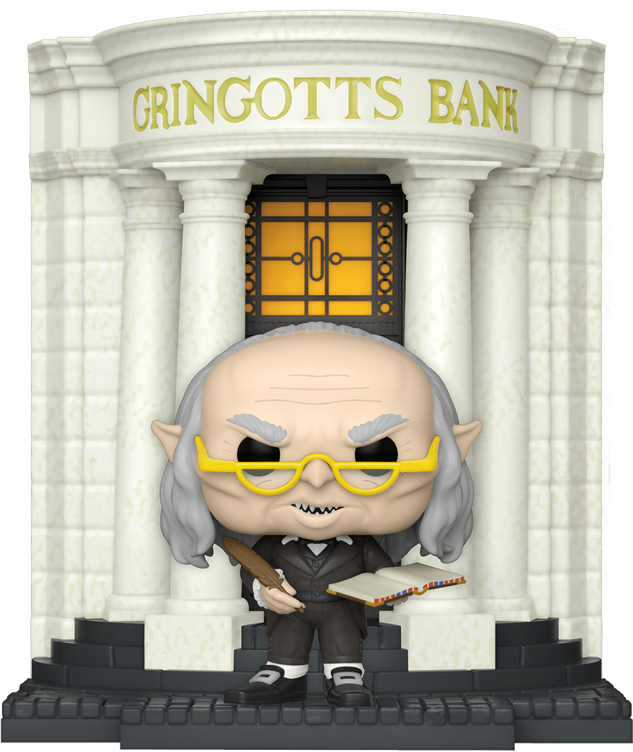 Funko Pop! Deluxe: Gringotts Head Goblin with Gringotts' Bank Harry Po ...