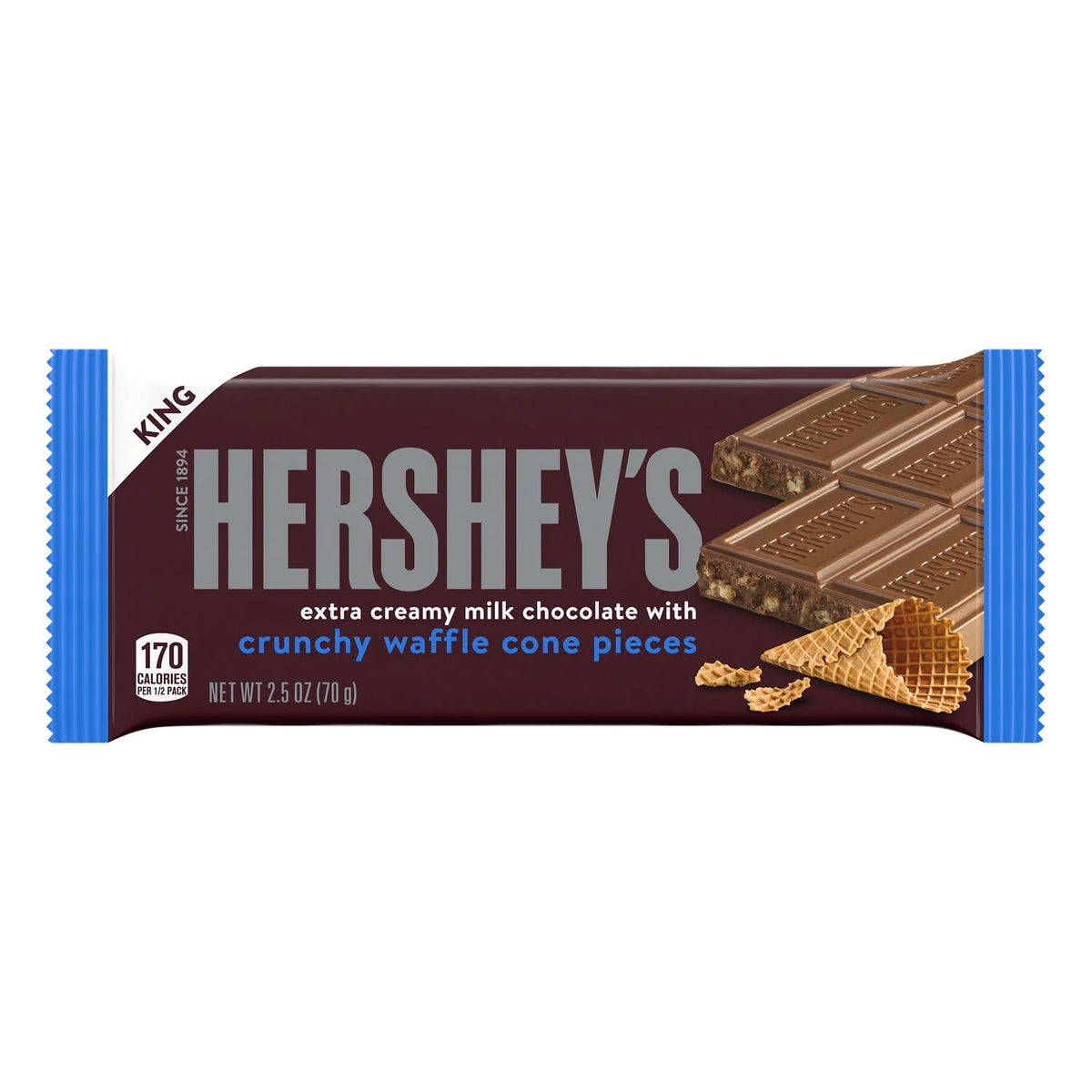 Hershey's Creamy & Crunchy Waffle Cone King Size 2.5oz Bar – Sweets and ...