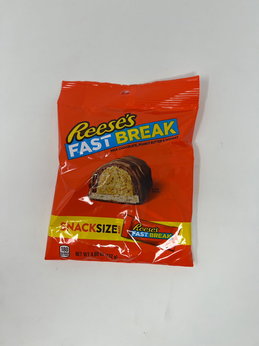 Reese's Fast Break Snack Size 4.69oz Peg Bag (SNG9) – Sweets and Geeks