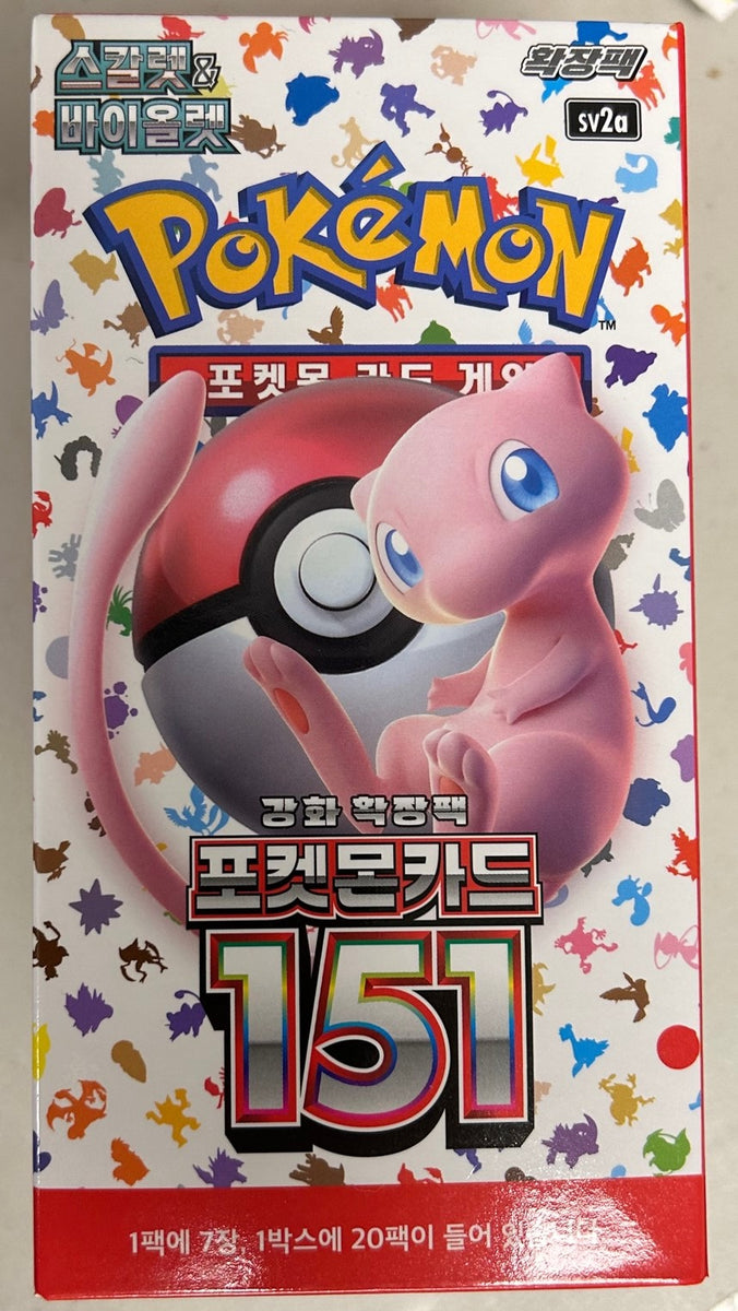 KOREAN Pokemon 2023 SV2A Pokemon 151 Booster Box – Sweets and Geeks