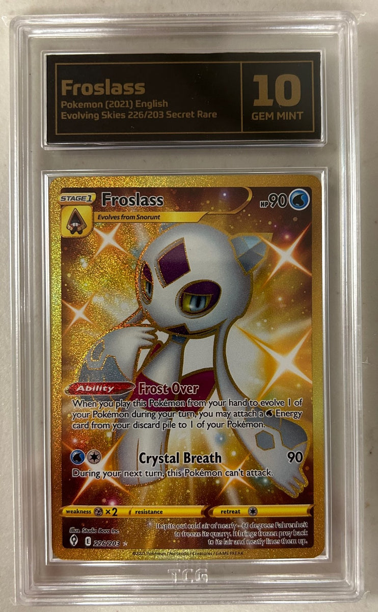Froslass (Secret) - SWSH07: Evolving Skies # 226/203 (Graded TCG 10 ...
