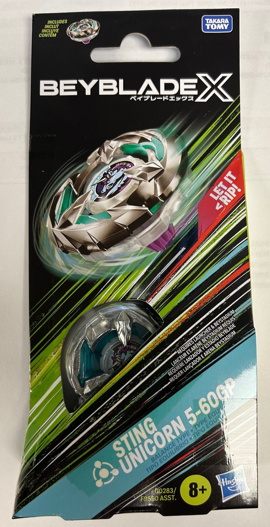 Beyblade X Single Top Booster Sting Unicorn 5-60GP Balance Type – Sweets and Geeks