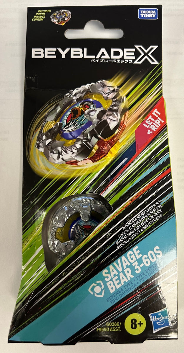 Beyblade X Single Top Booster Savage Bear 3-60S Defense Type – Sweets ...