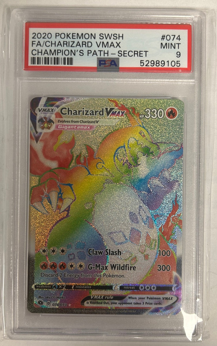 Charizard VMAX (Secret) Champion's Path # 74/73 (Graded PSA 9) – Sweets ...