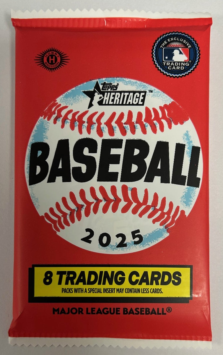 2025 Topps Heritage Baseball Hobby Pack – Sweets and Geeks