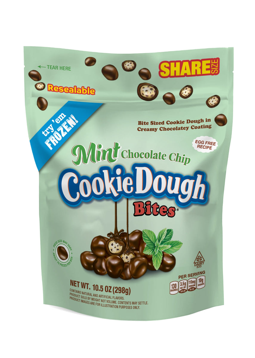 Cookie Dough Bites Mint Chocolate Chip 10.5oz Stand Up Pouch (SNG8 ...