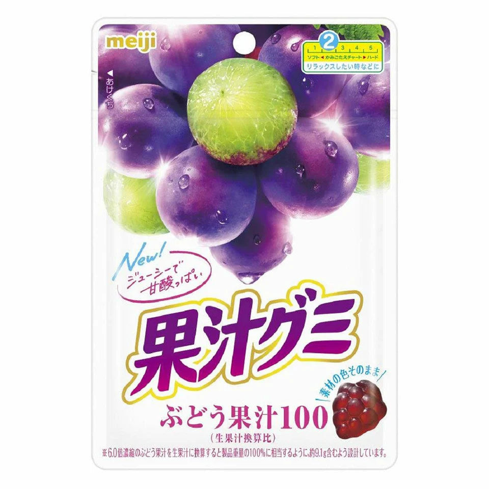 Meiji Kajyu Grape Flavor Gummy 54g – Sweets and Geeks
