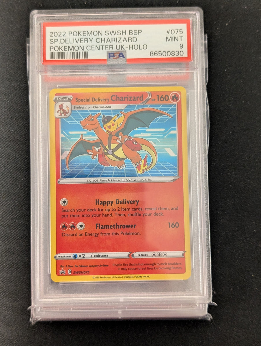Special Delivery Charizard - SWSH075 - SWSH Promos - (Graded PSA 9 ...