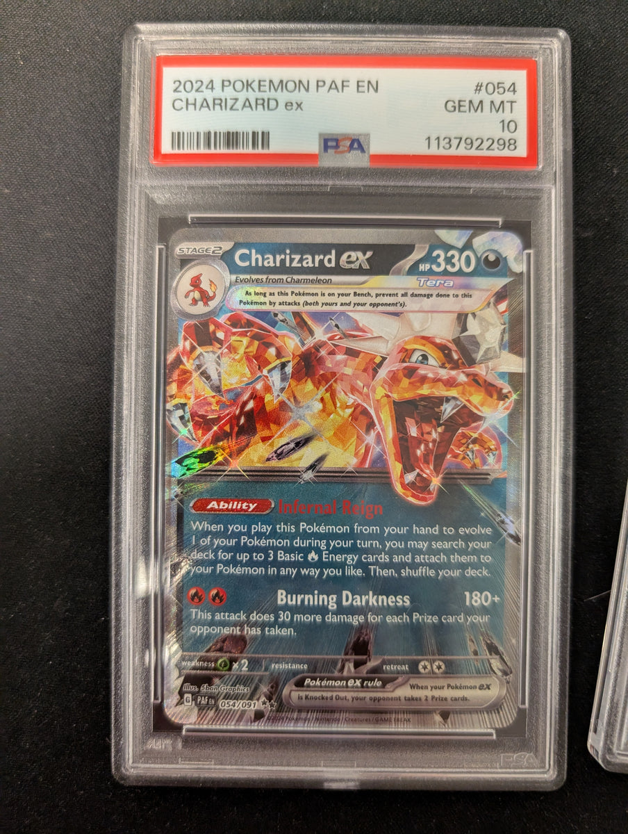 Charizard ex - Paldean Fates 054/091 - (Graded PSA 10) – Sweets and Geeks