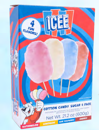 Icee Cotton Candy Sugar -4 Pack – Sweets and Geeks