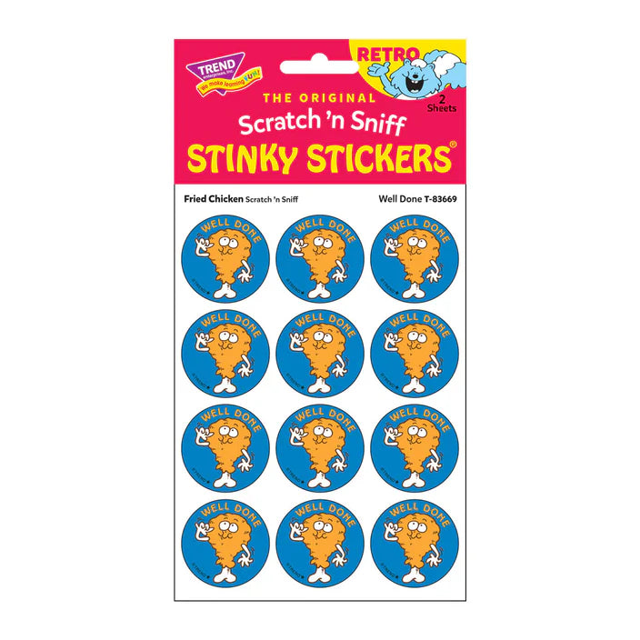 Scratch 'N Sniff Stinky Stickers - Well Done / Fried Chicken – Sweets ...