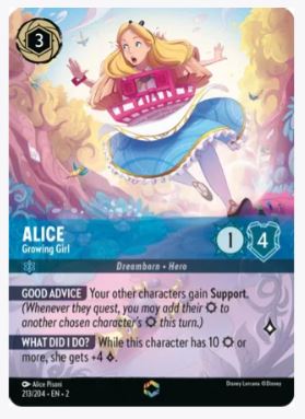 Alice - Growing Girl (Alternate Art) - Rise of the Floodborn - #213/20 ...