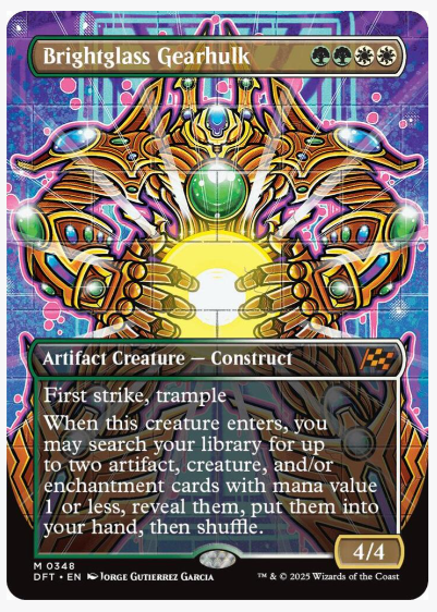 Brightglass Gearhulk (Borderless) - Aetherdrift - #0348 – Sweets and Geeks