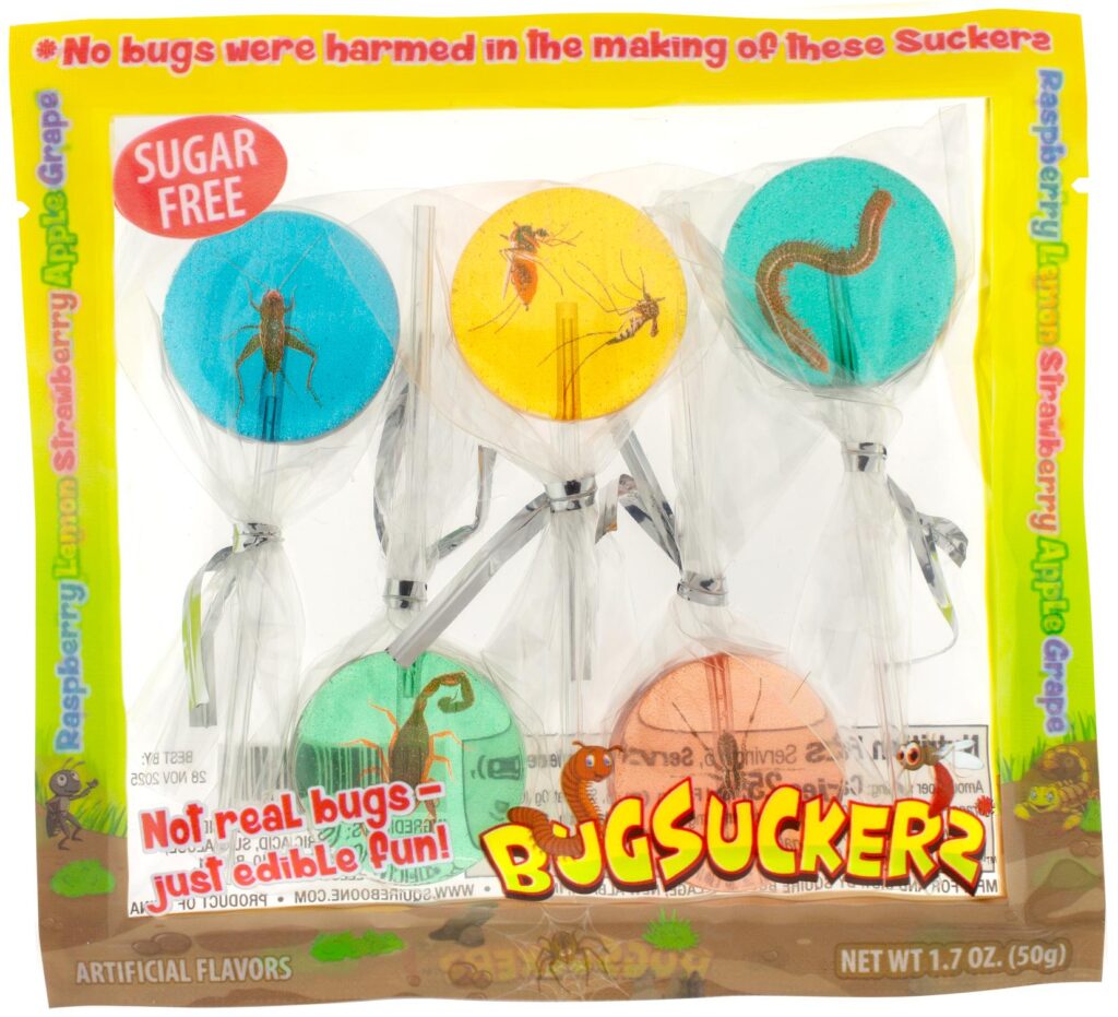 Bugsuckers Sugar free lollipop Pouch – Sweets and Geeks
