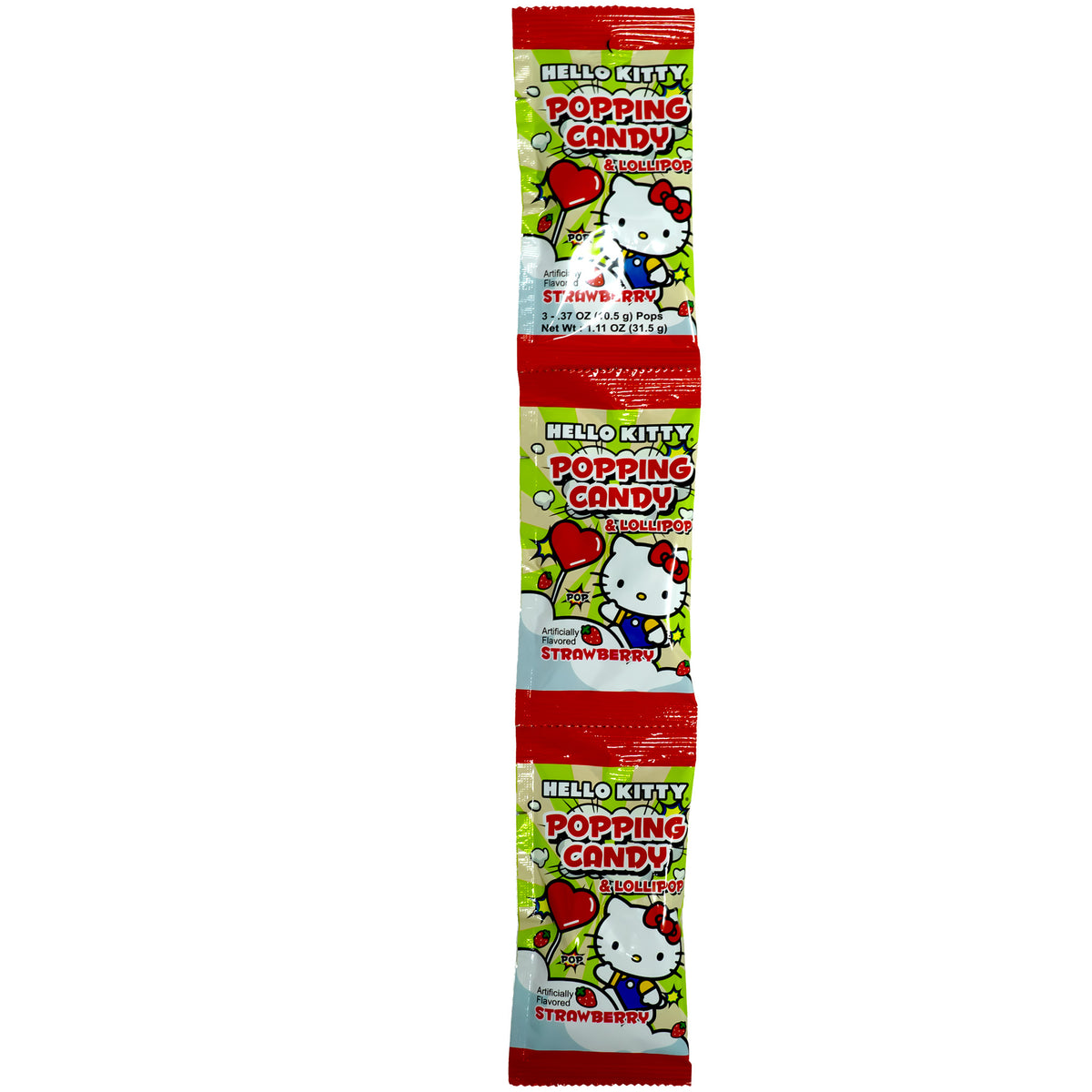 Hello Kitty Popping Candy & Lollipop Strawberry Flavor 31g (SNG48-1 ...