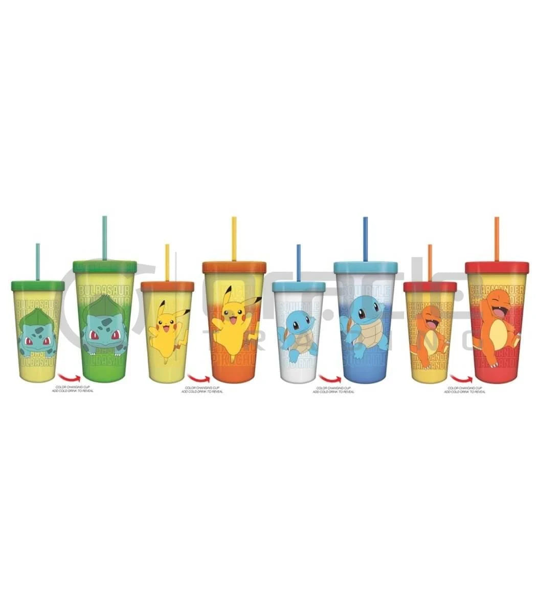 Pokemon 4-pk Color Changing Cups - Starters – Sweets and Geeks