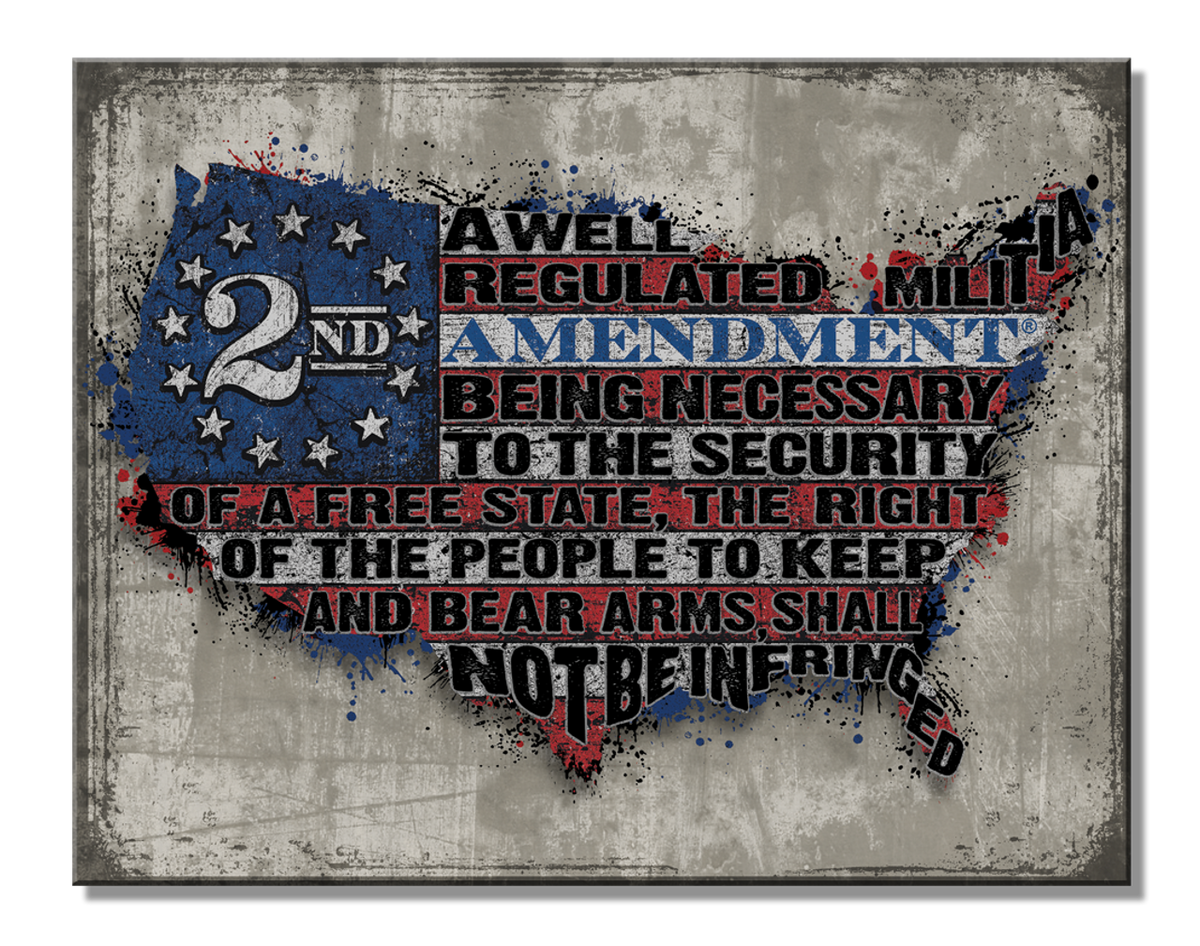 2nd Amendment Nation Tin Sign – Sweets and Geeks