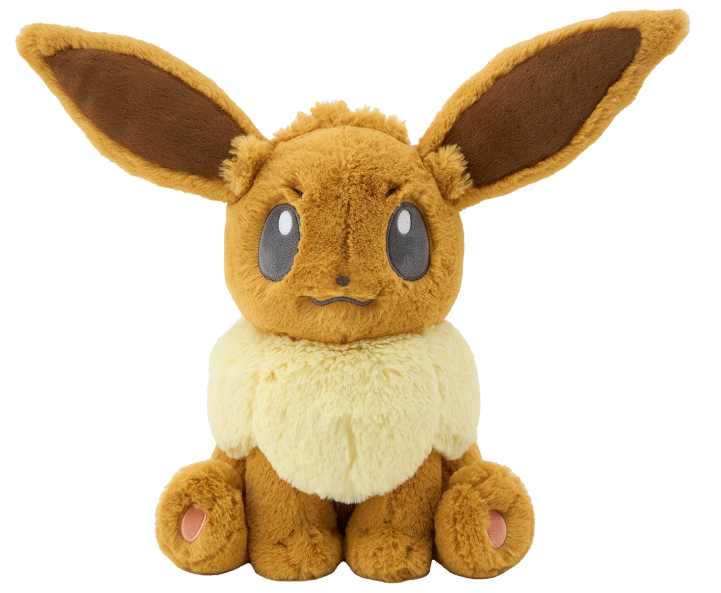 Pokemon - Fluffy Huggable Eevee Plush – Sweets and Geeks