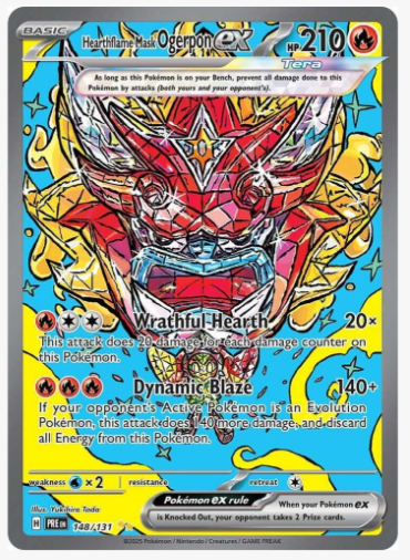 Hearthflame Mask Ogerpon ex (Special Illustration Rare) SV: Prismatic ...