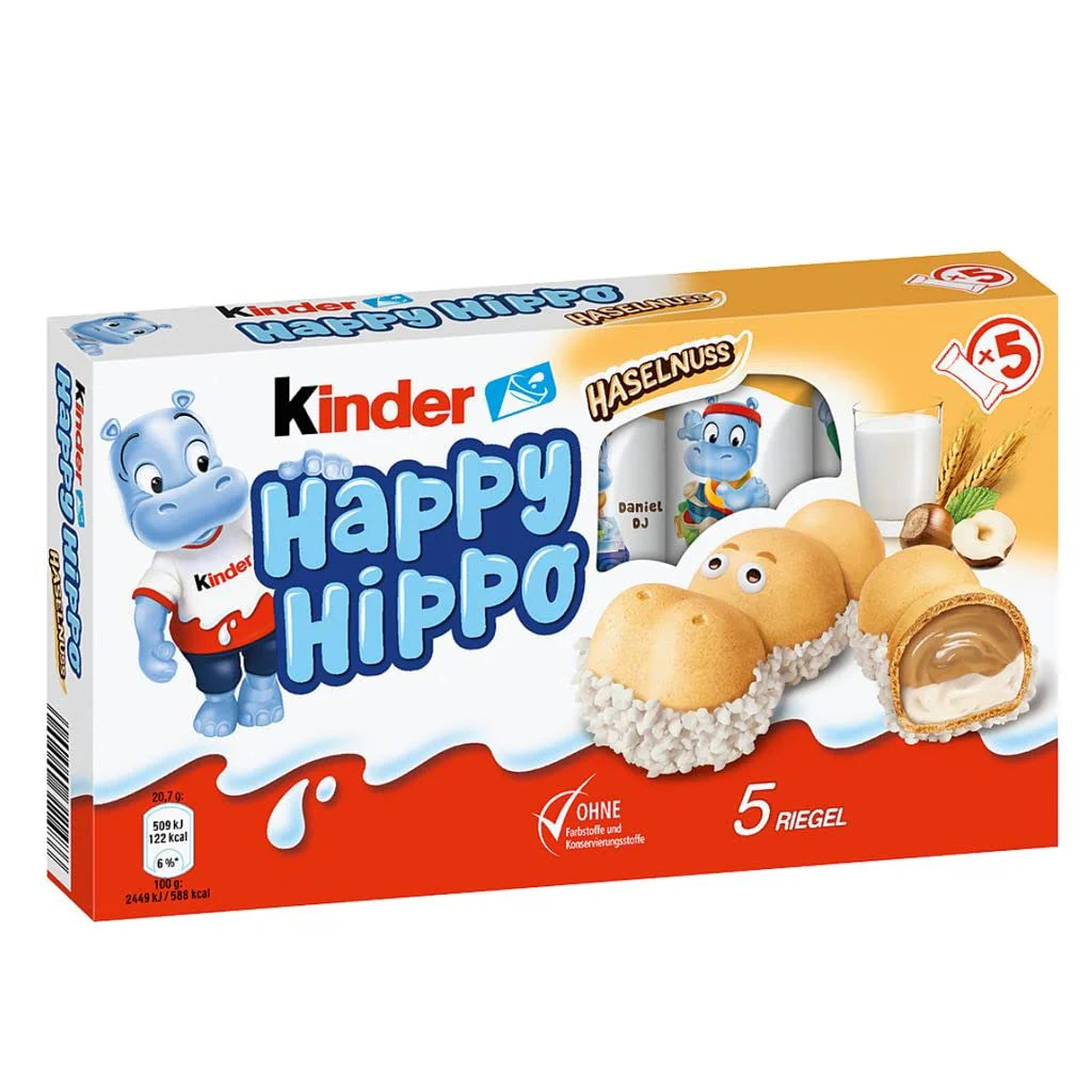 Kinder Hazelnuss Happy Hippo Biscuits 5pk – Sweets and Geeks